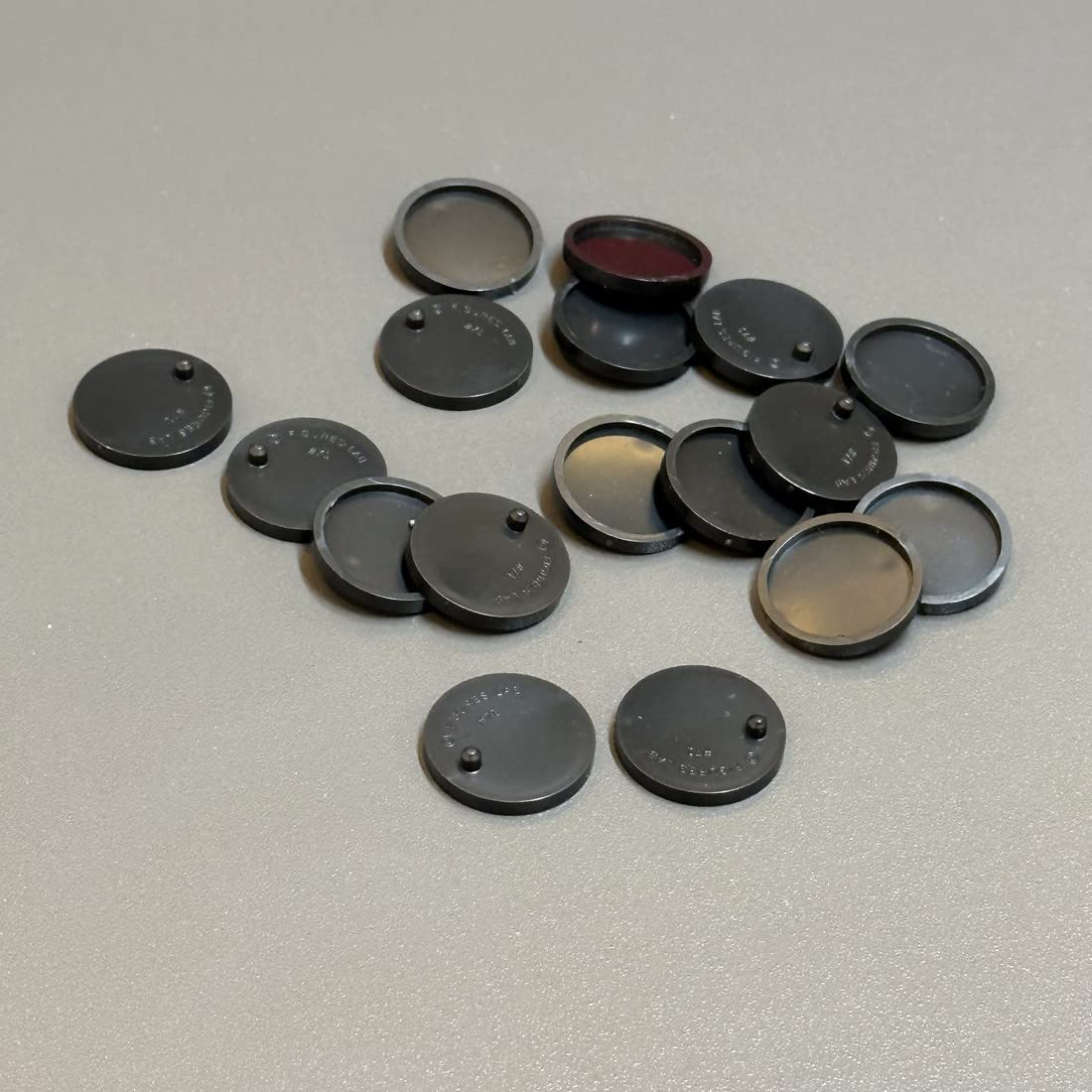 FIGURESLAB 60Pcs 25mm wide Round Black Figure Display Stands Fit For 3.75” Vintage Star Wars Movie Action Figures toy