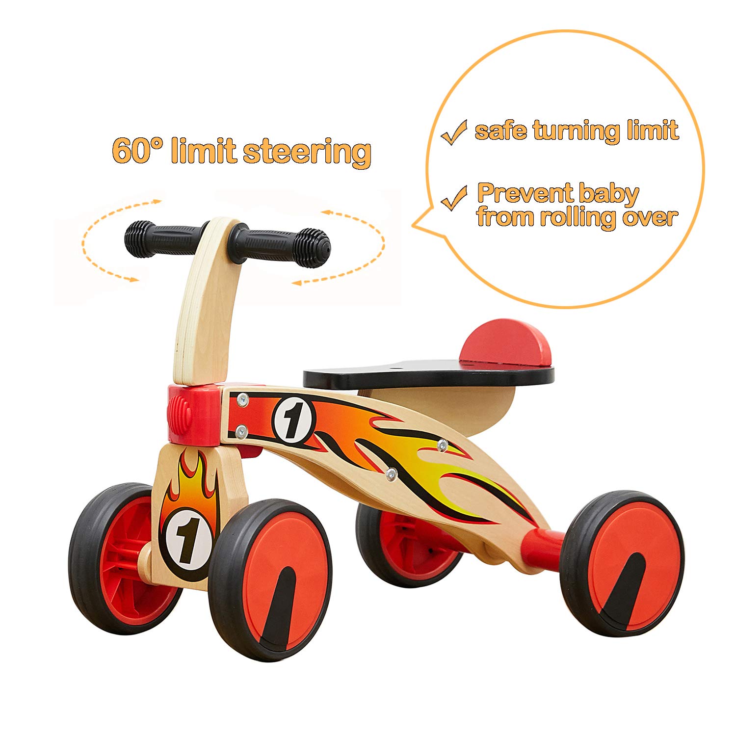 TOP BRIGHT Ride On Toys for 1 Year Old Boys and Girls, Baby Toys Scooter 1 Year Old