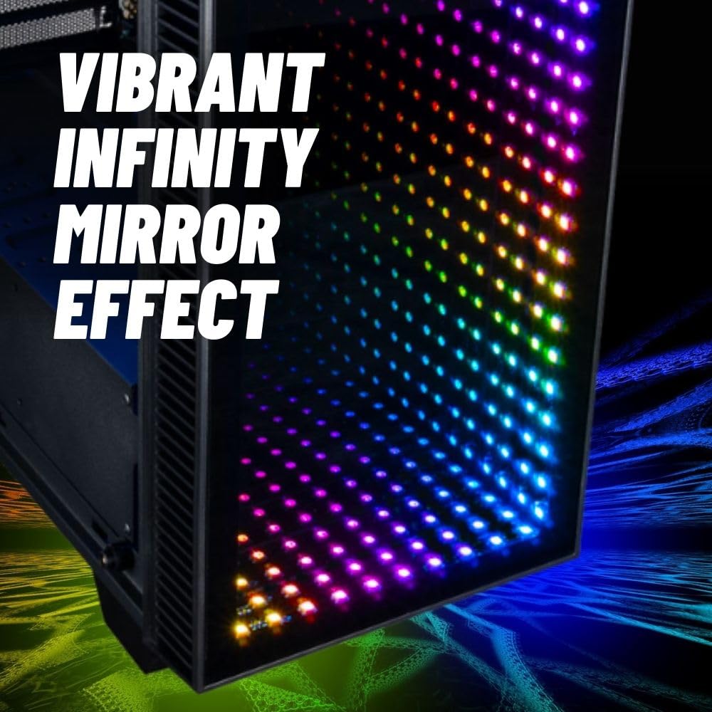 Empowered PC Continuum Micro Gaming Desktop - NVIDIA GeForce RTX 4070 Ti 12GB (> 3090), AMD 8-Core Ryzen 7 5700X3D CPU, 32GB RAM, 512GB NVMe SSD + 2TB HDD, WiFi, Windows 11 Home - RGB Gamer Computer
