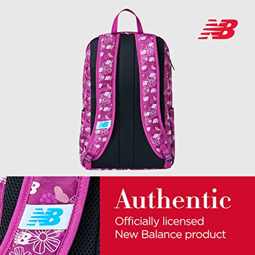 New Balance Backpack, Core Performance Daypack Small Hiking Bag, Pink