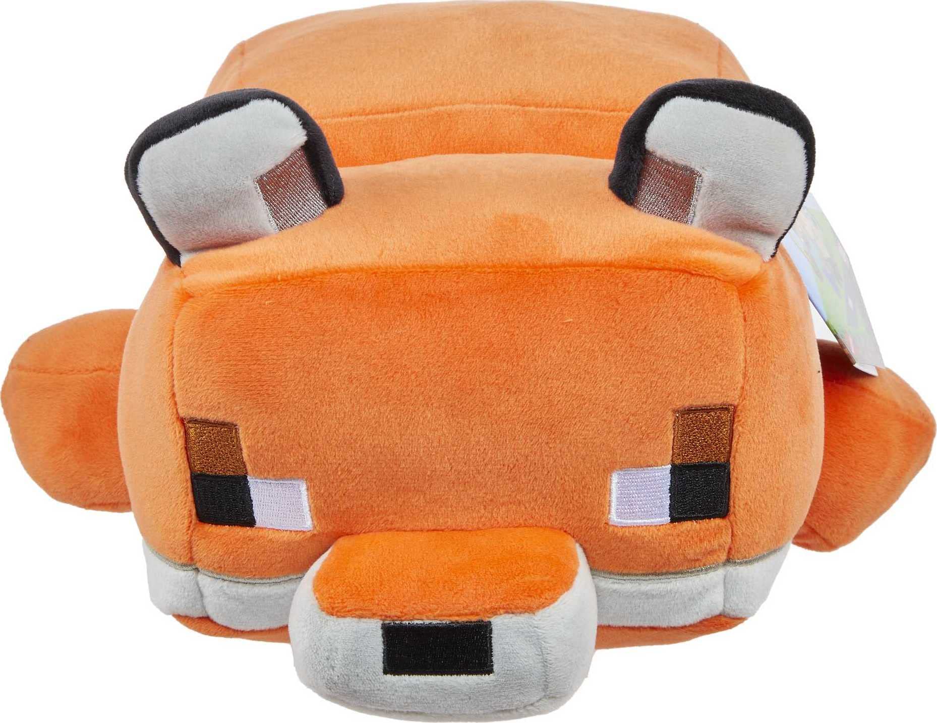Mattel Minecraft Plush Fox 12-Inch Stuffed Animal Figure, Floppy Soft Doll Inspired by Video Game Character, Collectible Toy