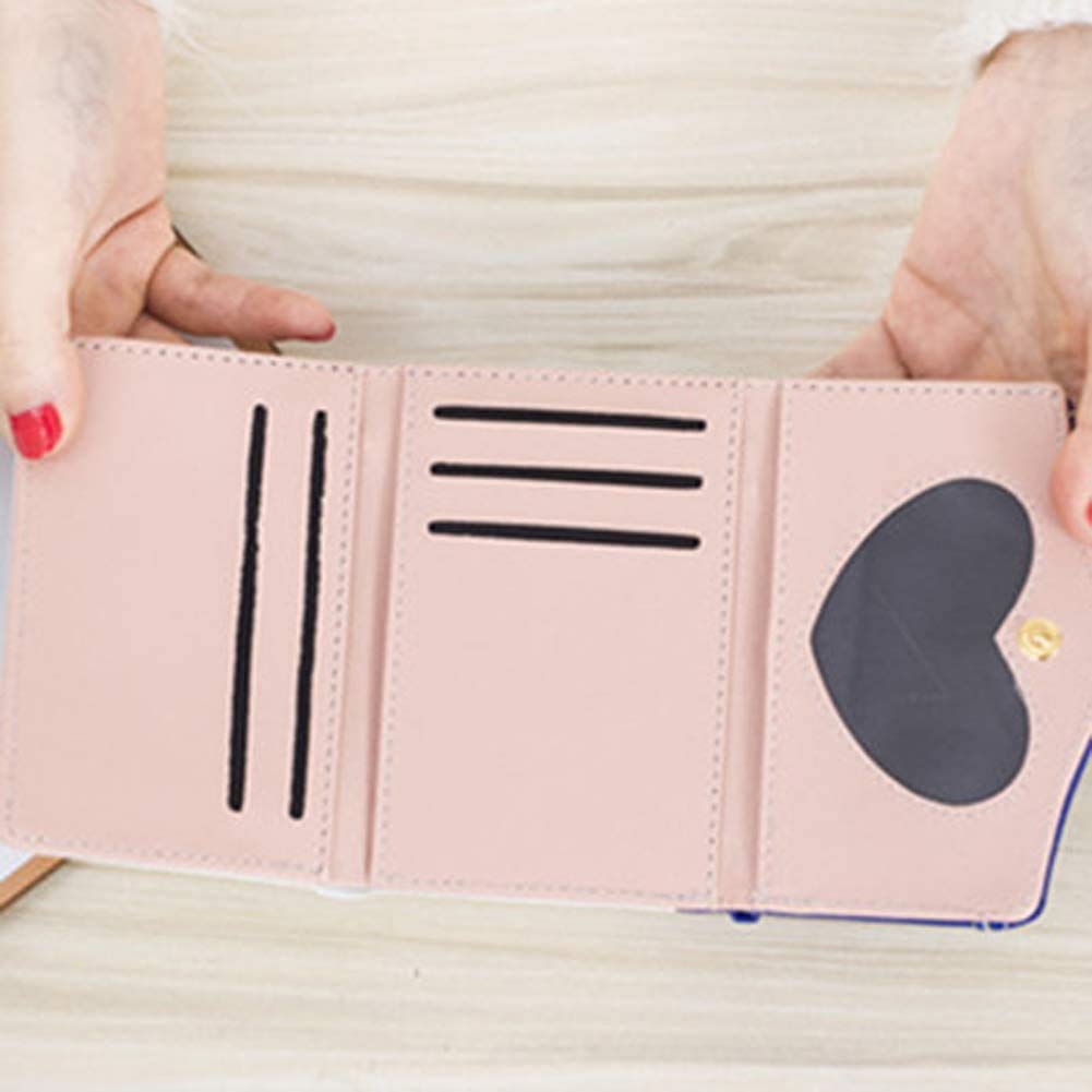 Sailor Moon Small Wallet Kawaii Tsukino Usagi Card Holder Wallet for Girls (Black , One Size )
