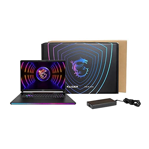 MSI Raider GE78HX 17.3" QHD+ 240Hz IPS Gaming Laptop Computer - 13th Gen Intel 24-Core i9-13950HX, NVIDIA GeForce RTX 4070 8GB GDDR6, 32GB DDR5 RAM, 2TB NVMe SSD, Win11 Pro: Dark Grey 13VG-020US