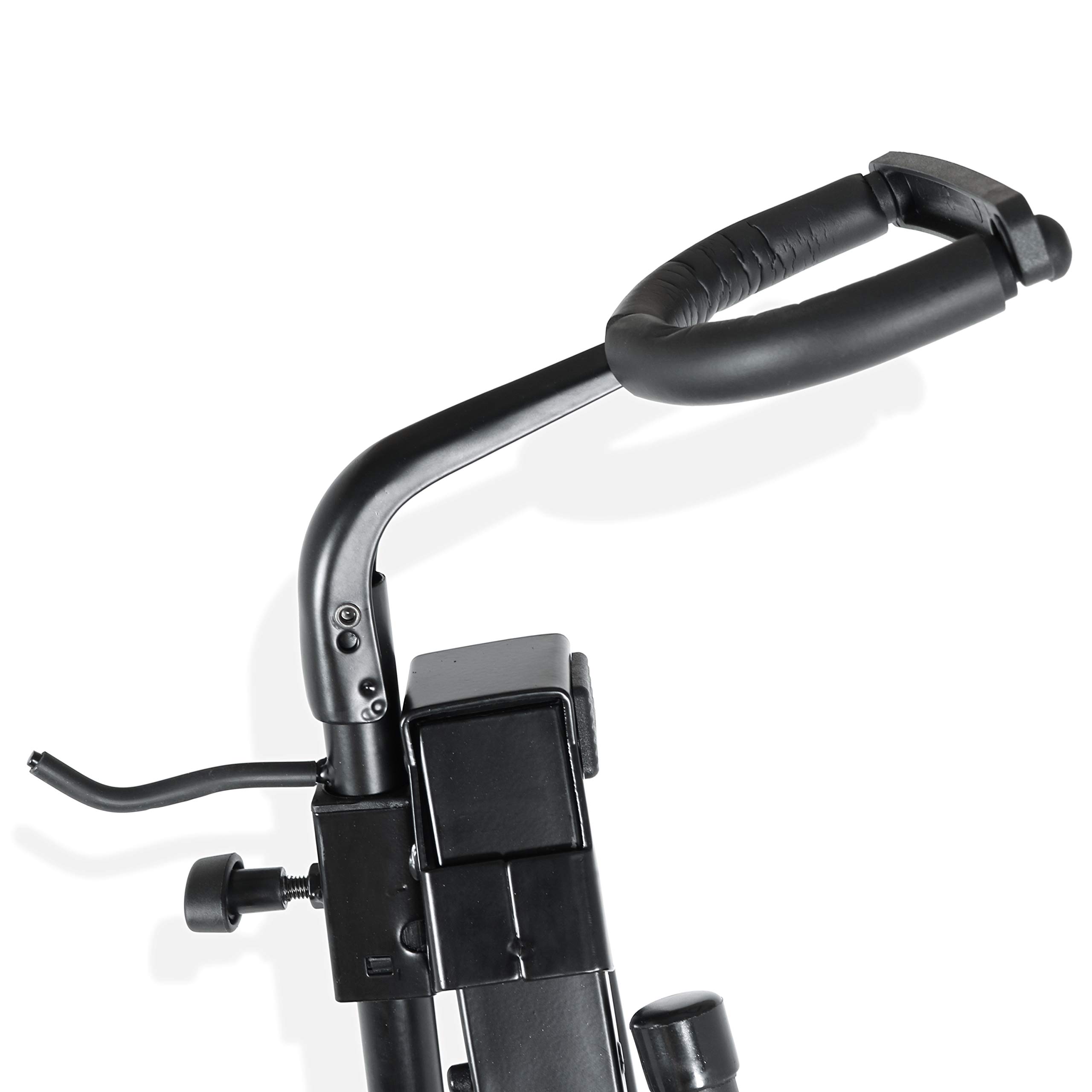 Saintfield Studios - Adjustable Steel Cello Stand with Bow Holder Hook in Matte Black - Foldable and Portable Floor Tripod Stands with Safety Bar - Complete with Endpin Anchor Stopper