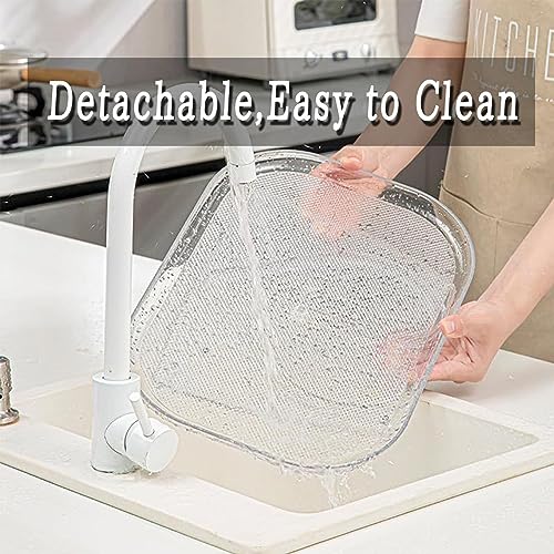 Square Lazy Susan for Refrigerator, Lazy Susan Turntable Organizer for Refrigerator, Countertop Condiment Storage Rack, for Cabinet, Table, Pantry, Kitchen (13.8 X 10.2 in)