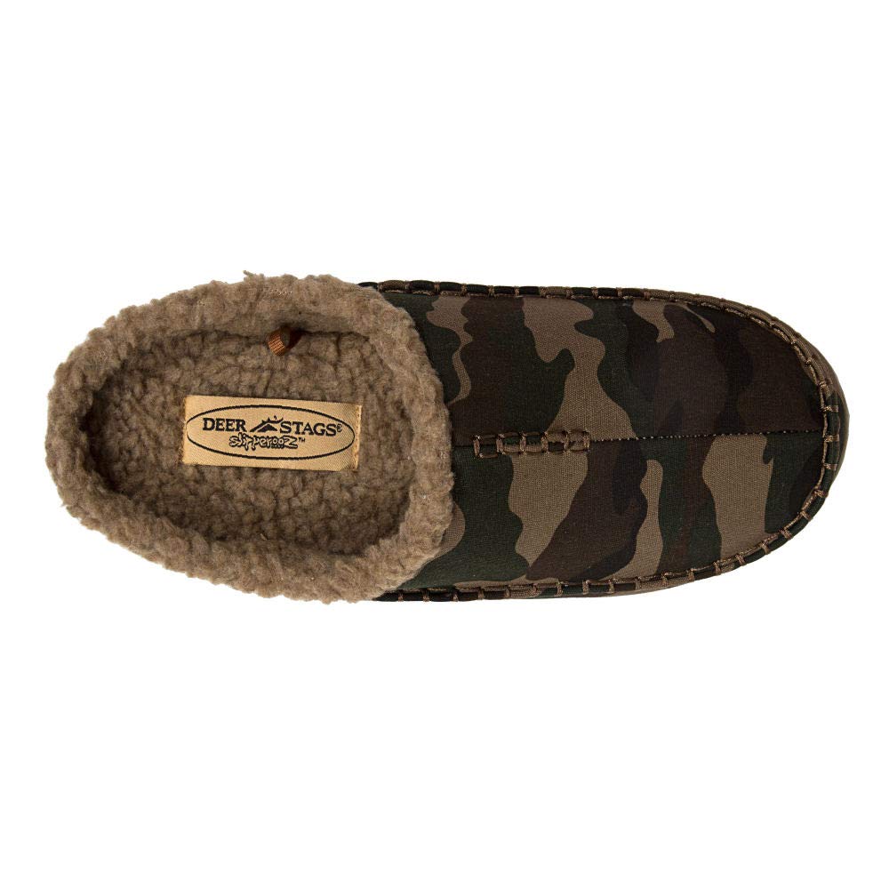Deer Stags Men's Slipper, Camoflauge, 15 Wide