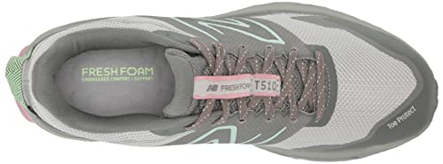 New Balance Women's Fresh Foam 510 V6 Trail Running Shoe, Brighton Grey/Harbor Grey/Lilac Cloud, 8.5 Wide