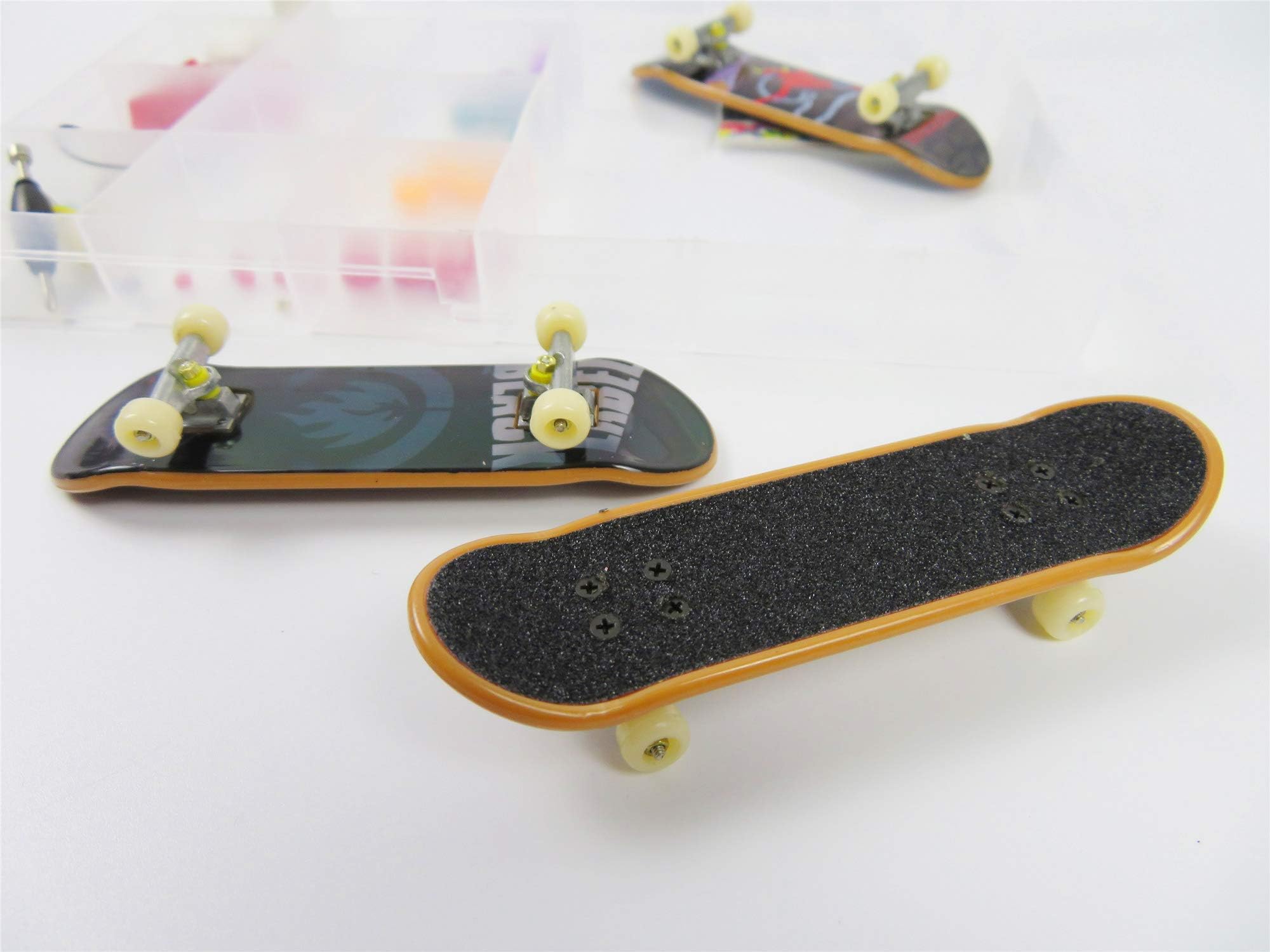 RemeeHi Kids DIY Fingerboard Toy with Nuts Trucks Tool Kit Basic Bearing Wheels Obstacles All Packaged in Plastic Box