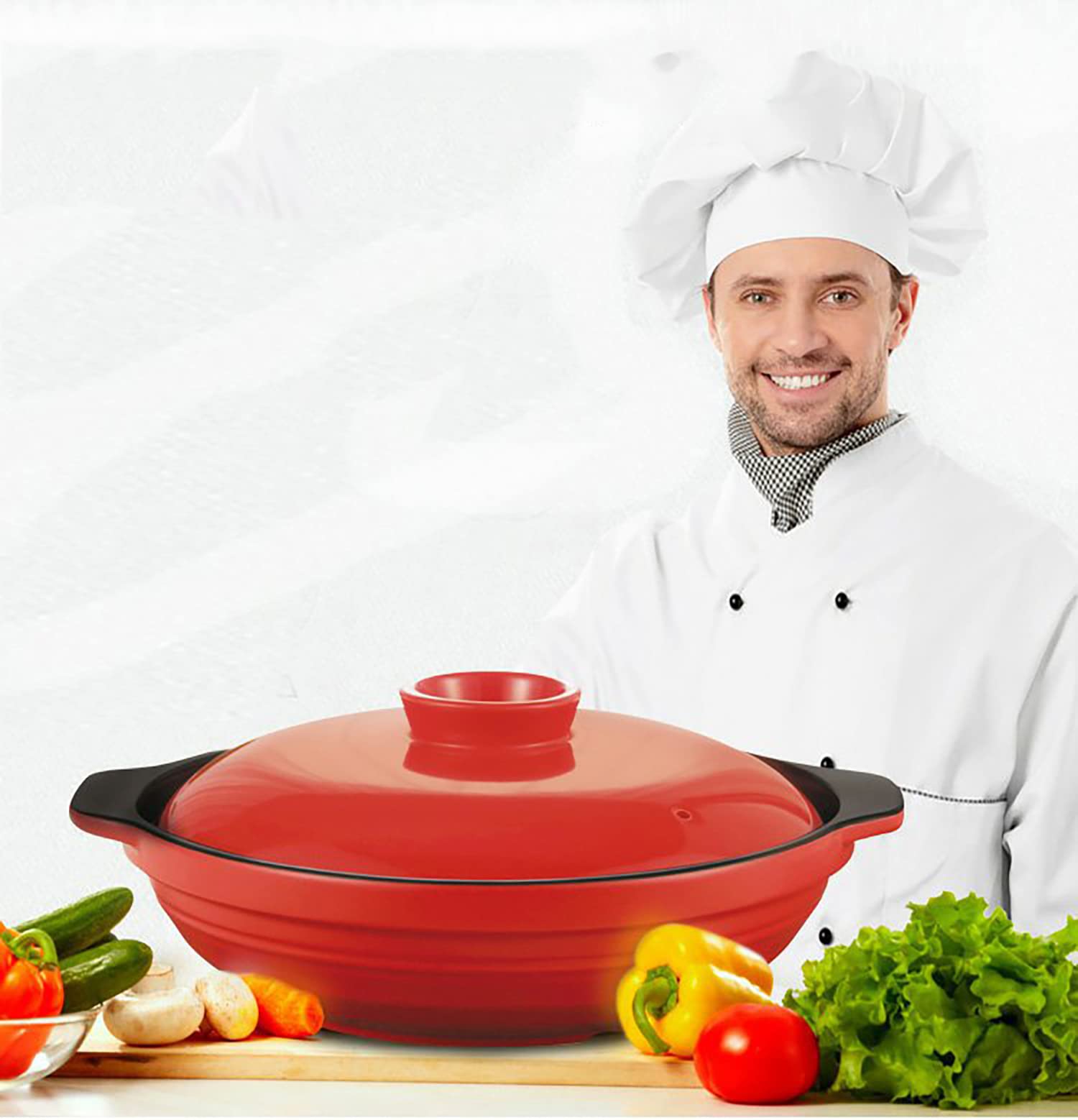 GFHVDC earthenware clay pot for cooking Korean Premium Ceramic Bowl with Lid,Hot Pot Clay Pots Earthenware Clay Pot Special Heat-Resistant Ceramic Handle Pot Cover For Cooking Hot Pot Bibimbap and So