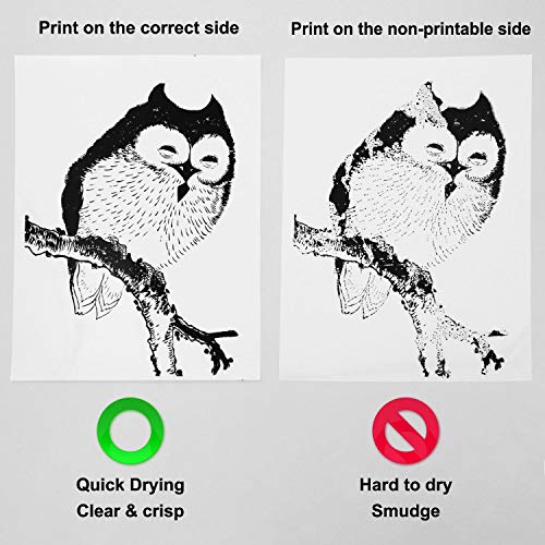 Koala Waterproof Inkjet Semi Transparency Film for Silk Screen Printing - 8.5x11 Inches 20 Sheets