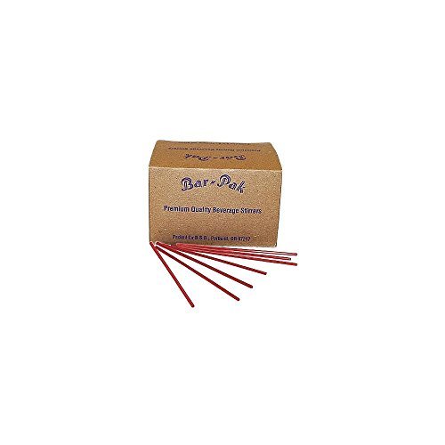 Cell-O-Core BS8RED 7.75" Unwrapped Collins Straws - 5000 / CS