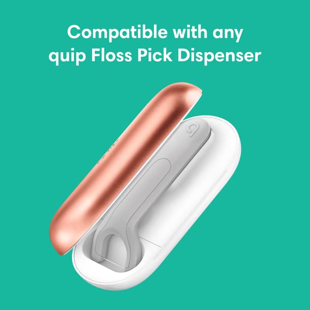 quip Floss Pick Refill Pod, Replaces 180 Single-Use Plastic Picks, Mint