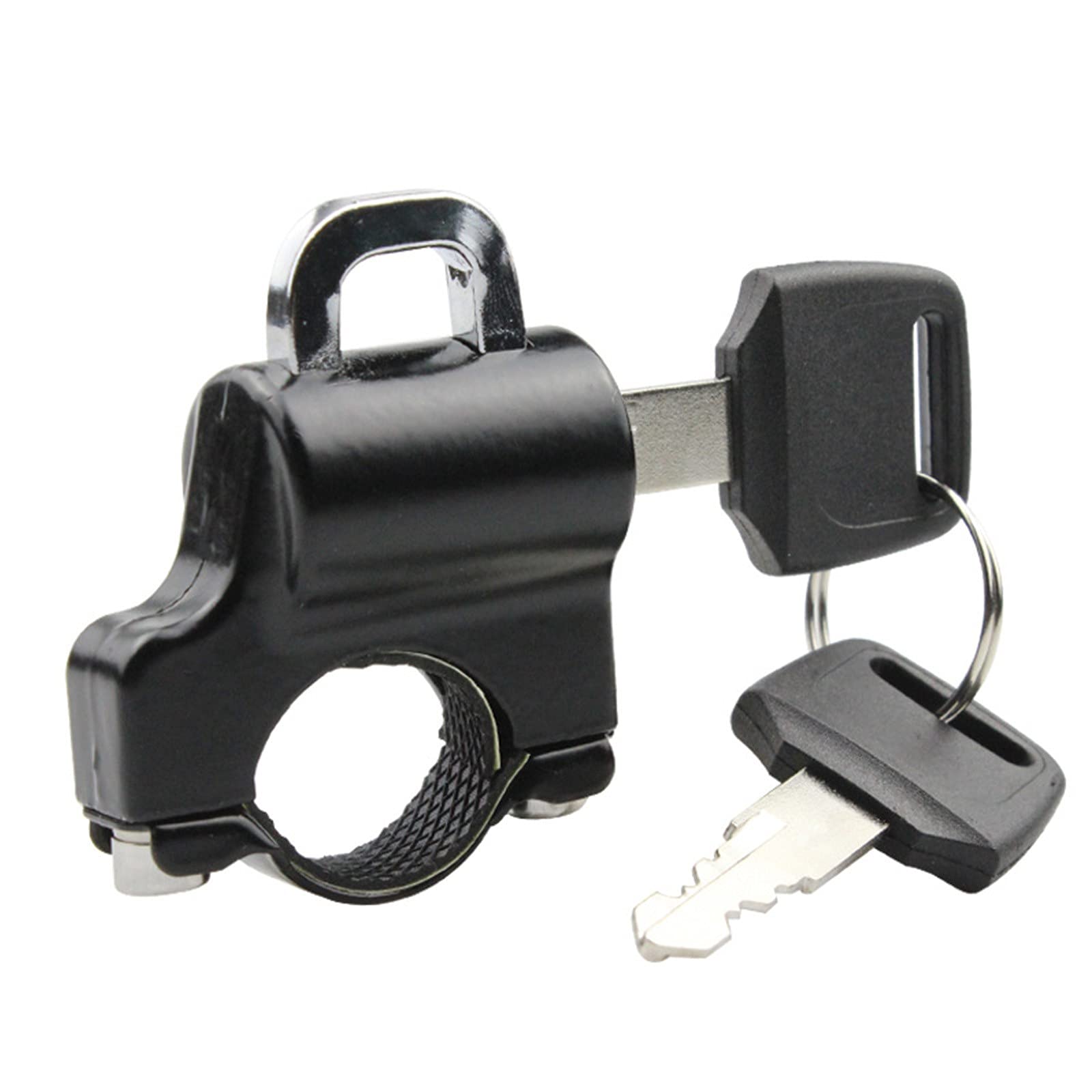 DFDGBD Lock Lock Lock Fixed Helmet Anti- Helmet Lock Multifunctional Head Fixed Bike Accessories Womens Mountain Bike 26 Inch (Black, One Size)