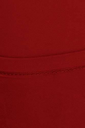 Leggings Depot Womens High Waist Legging - Pants with Buttery Soft 1 Inch Waistband, Tango Red (One Size Plus)