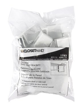 Closetmaid 1782 Wall Brackets With Anchors, White