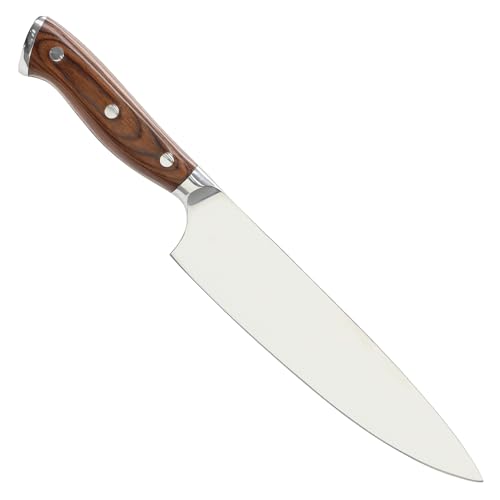 Customizable Stainless Steel Chef's Kitchen Knife with Laser Engraved Monogram - Professional Quality, Personalized Touch