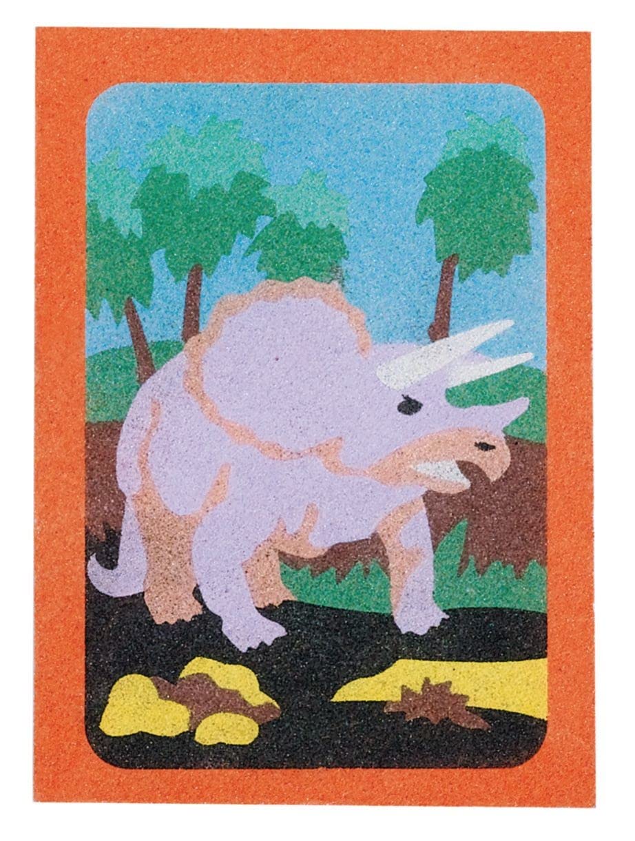 Sand Art Boards - Dinosaurs, 5" x 7" (Pack of 12)