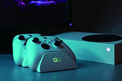 Venom Twin Charging Dock with 2 x Rechargeable Battery Packs - White