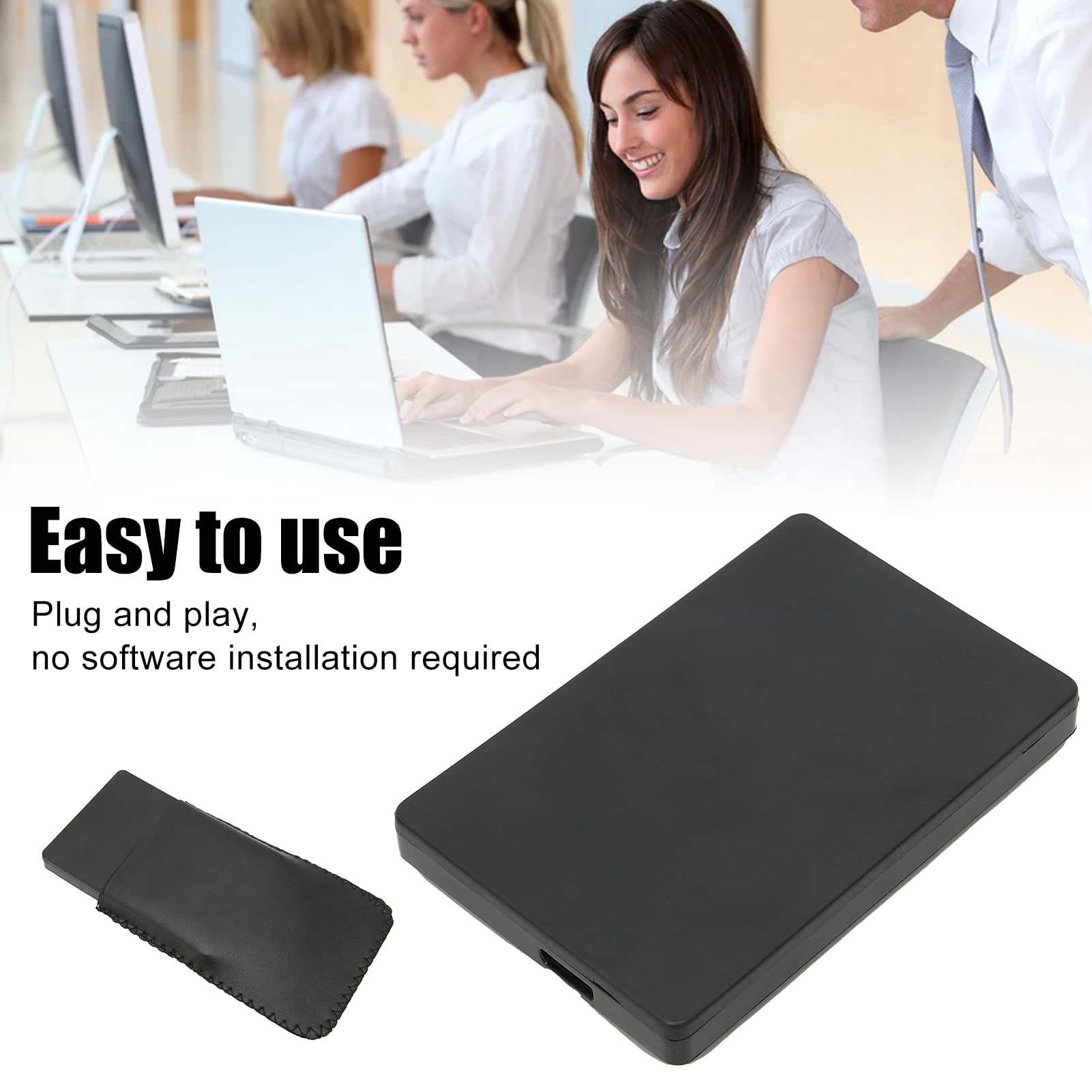 Garsentx Portable External Hard Drive 80GB, 2.5in 3.0 USB Ultrafast Slim Hard Drive for Storage,for Computer, Laptop, PC, Mac, PS3, PS4, Xbox, Smart TV