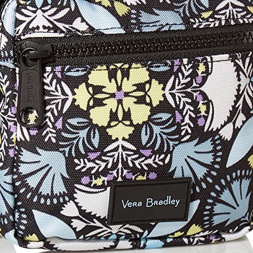 Vera Bradley Women's Recycled Lighten Up Reactive Convertible Belt Bag Sling Crossbody Bag, Plaza Medallion, One Size