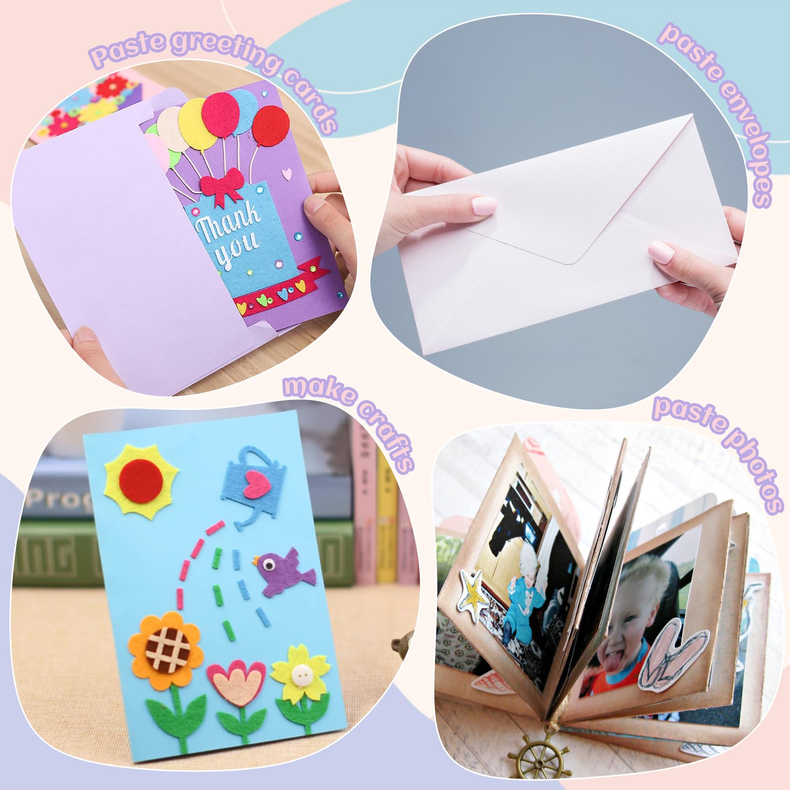 Phinus 3000 Pieces Glue Points, Balloon Tape, Sticky Dots, Balloon Glue Points, Glue Points Double Sided, Balloon Sticky Dots for Balloons Craft Sticky, Wedding Decoration, Stick Photos
