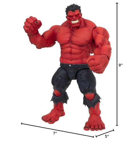 Diamond Select Toys Marvel Select Red Hulk 9-Inch Action Figure (Red)