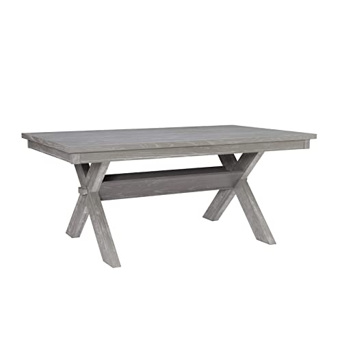 Powell Turino Dining Set, Grey Oak Finish, 6 Chairs