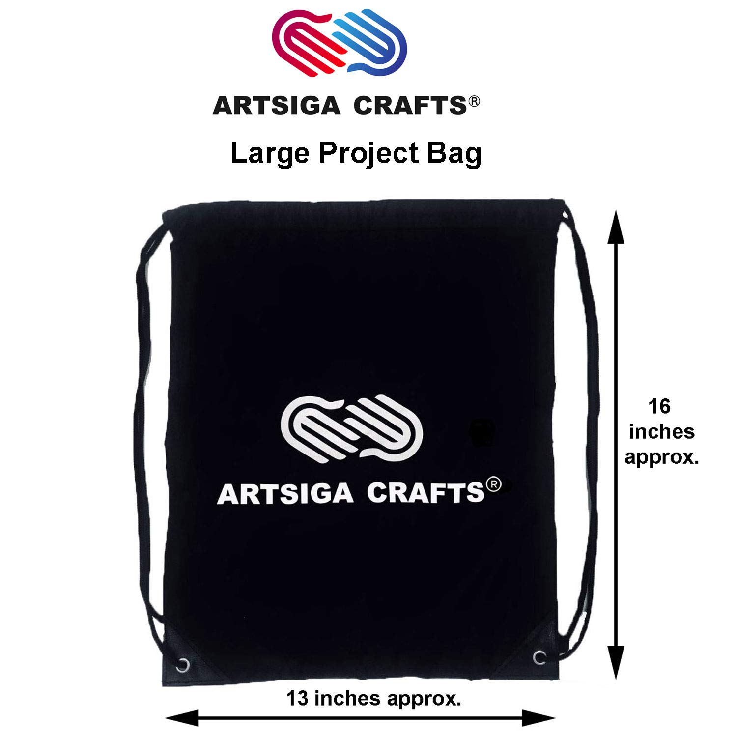 Clover Needlecraft Takumi Bamboo Interchangeable Circular Knitting Needle Gift Set Bundle with 1 Artsiga Crafts Project Bag 3683