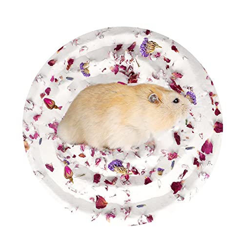 MUYG Hamster Bath Sand Dust Free Plant Scented Bathing Sand Gerbil Grooming Natural Mixed Training Cleaning Potty Litter Control Odour for Guinea Pigs Rat Mice (4.4LB)