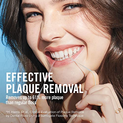 Reach Waxed Dental Floss | Effective Plaque Removal, Extra Wide Cleaning Surface | Shred Resistance & Tension, Slides Smoothly & Easily, PFAS FREE | Unflavored, 55 Yards, 1 Pack