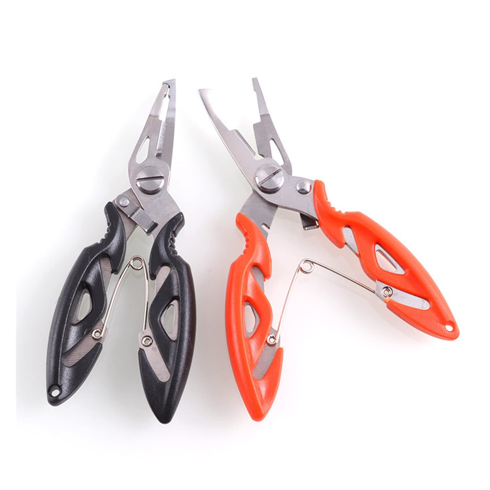 DFSYDS Luya Pliers-Multifunctional Fishing Pliers Scissors Braided Line Bait Knife Hook Remover Fishing Tackle Tools (Color : Orange)