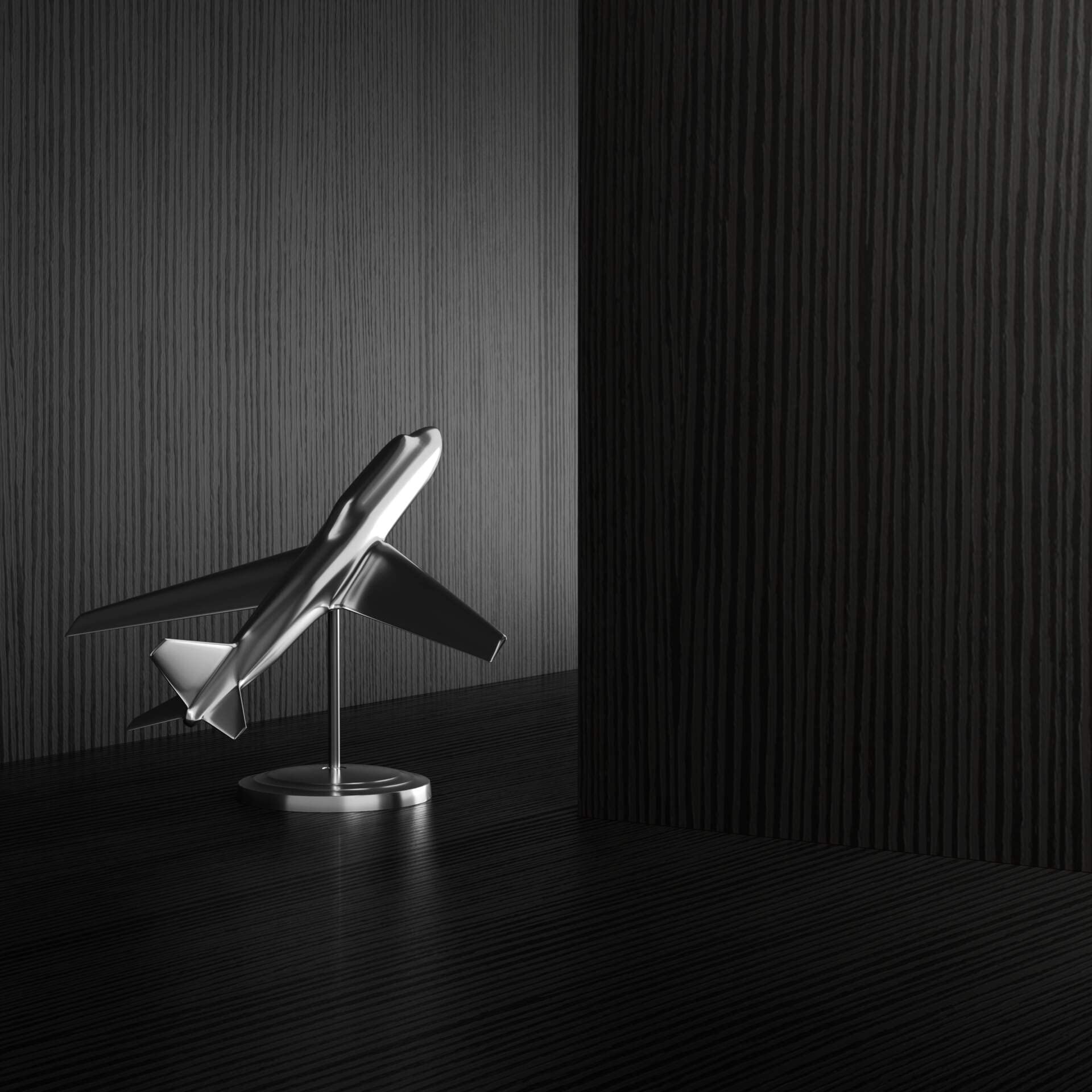 Mobili Fiver, Riccardo Floating nightstand, Ashwood Black, 17.7" x 9.8" x 6.1 ", Laminate-Finished, Modern Bedside Table, End Table, Italian Furniture