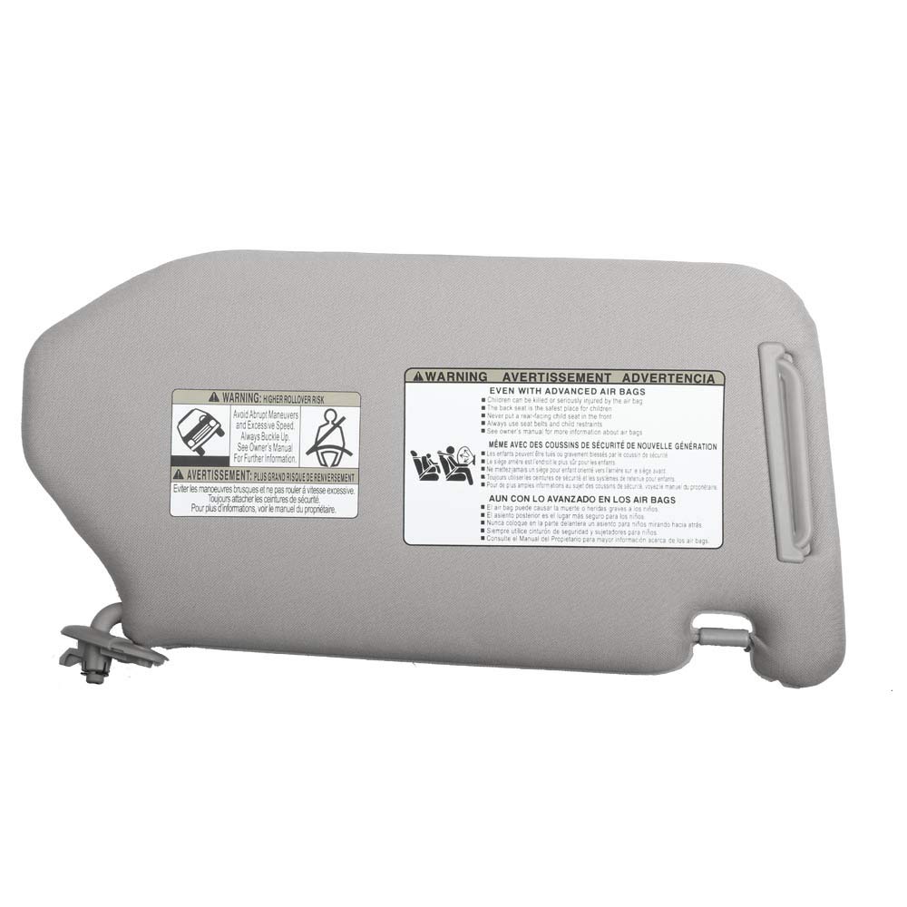 Dasbecan Gray Right Passenger Side Sun Visor Compatible with Nissan Pathfinder 2013-2018 Infiniti QX60 2014-2017 JX35 2013 Replaces# 96400-9PB0A