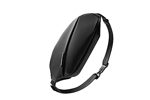 NIID Sling Chest Bag for Men Crossbody,Small Zipper Waterproof Cross Body Shoulder Bags Travel Hiking Daypack(Black)…