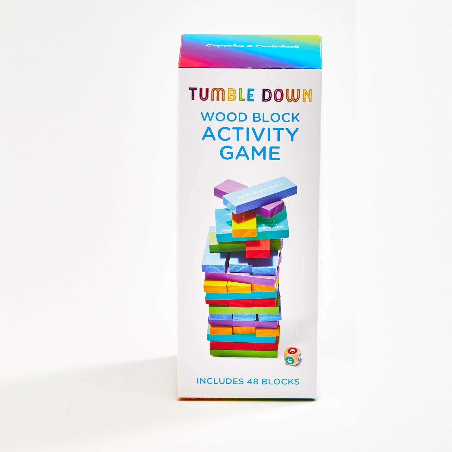 Two's Company All Fun and Game 48-Piece Tumbling Blocks Activity Game Set