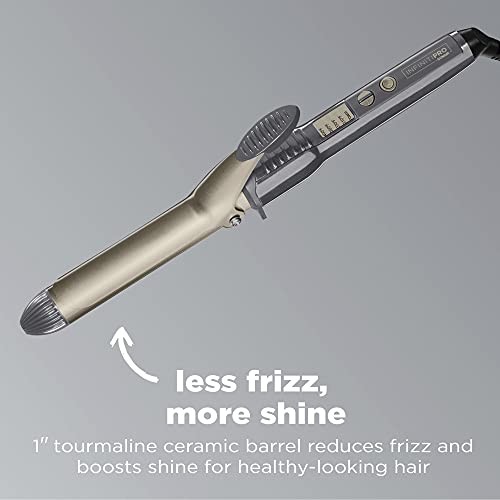 CONAIR INFINITIPRO Tourmaline 1-Inch Ceramic Curling Iron, 1-inch barrel produces classic curls β for use on short, medium, and long hair