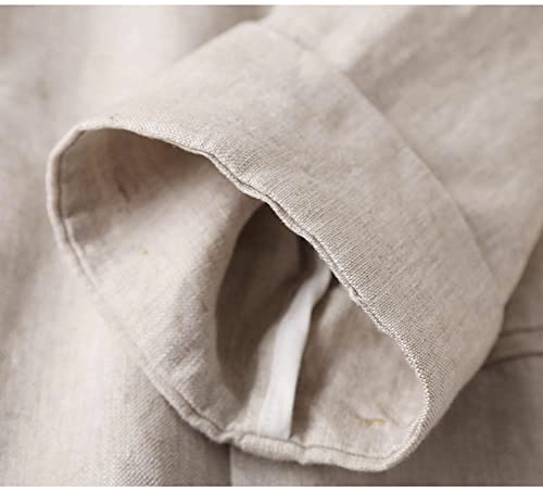 Linen Blazer Women Linen Jackets Casual Spring Summer Blazers Lightweight Clothes (Beige Blazer, M)