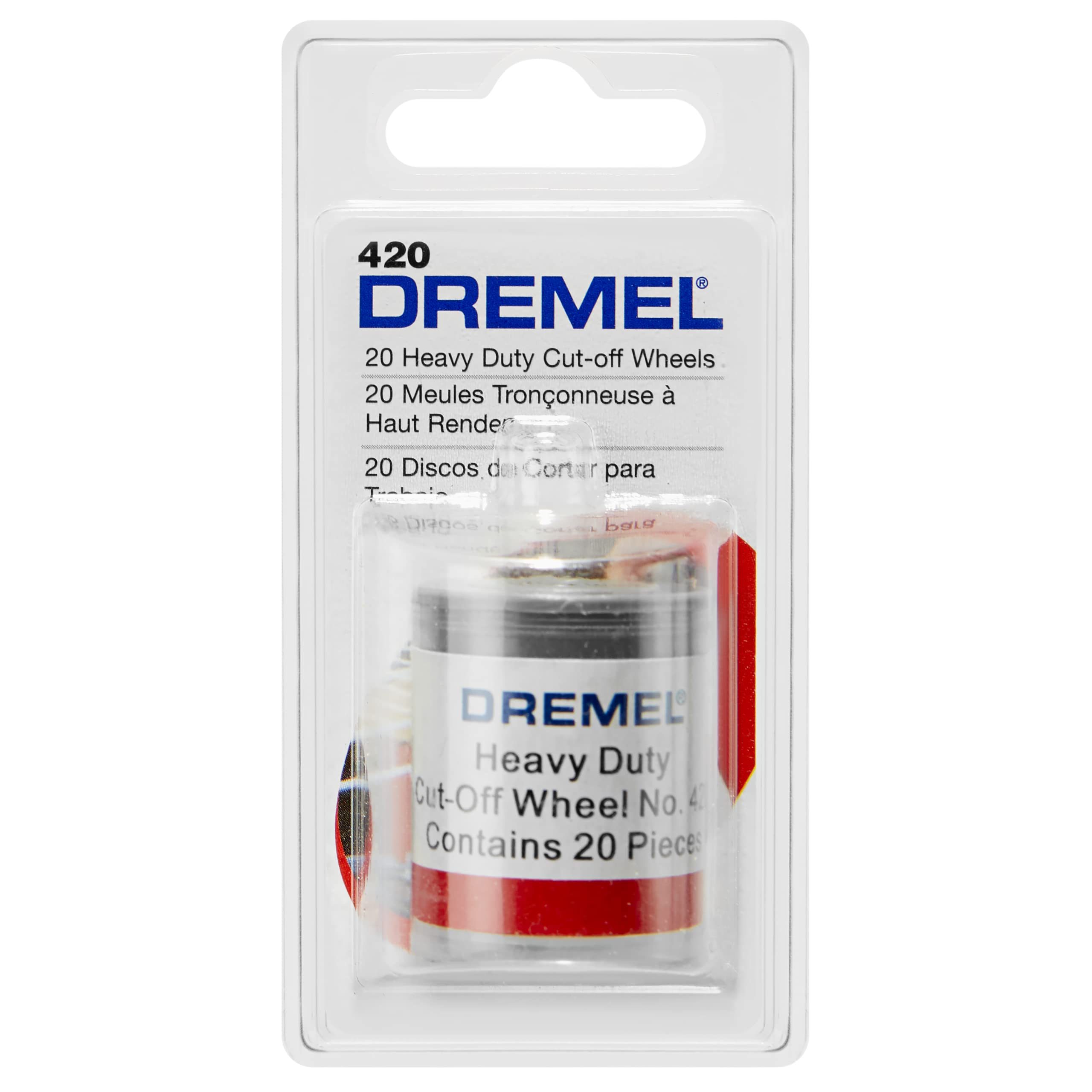 Dremel 420 Cut-off Wheel, 15/16 " (23.8 mm) diameter, 0.40โ (1.0 mm) disc thickness, Cutting Rotary Tool Accessory (20 Pieces)