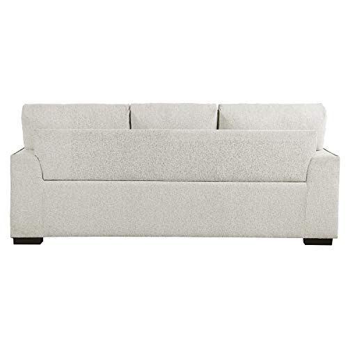 Lexicon Couch for Living Room, Chenille Sofa Couch with Solid Wood Frame and Nailhead Trim, Modern Couch, Upholstered Living Room Furniture, 3 Seater Couch, Beige