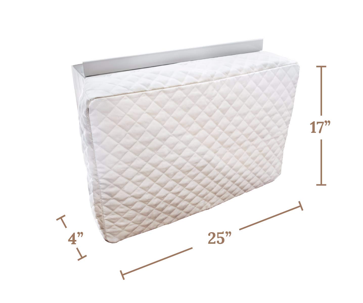 Sturdy Covers Indoor AC Cover Defender - Insulated Indoor Air Conditioner Unit Cover (White, 17 x 25 x 4)