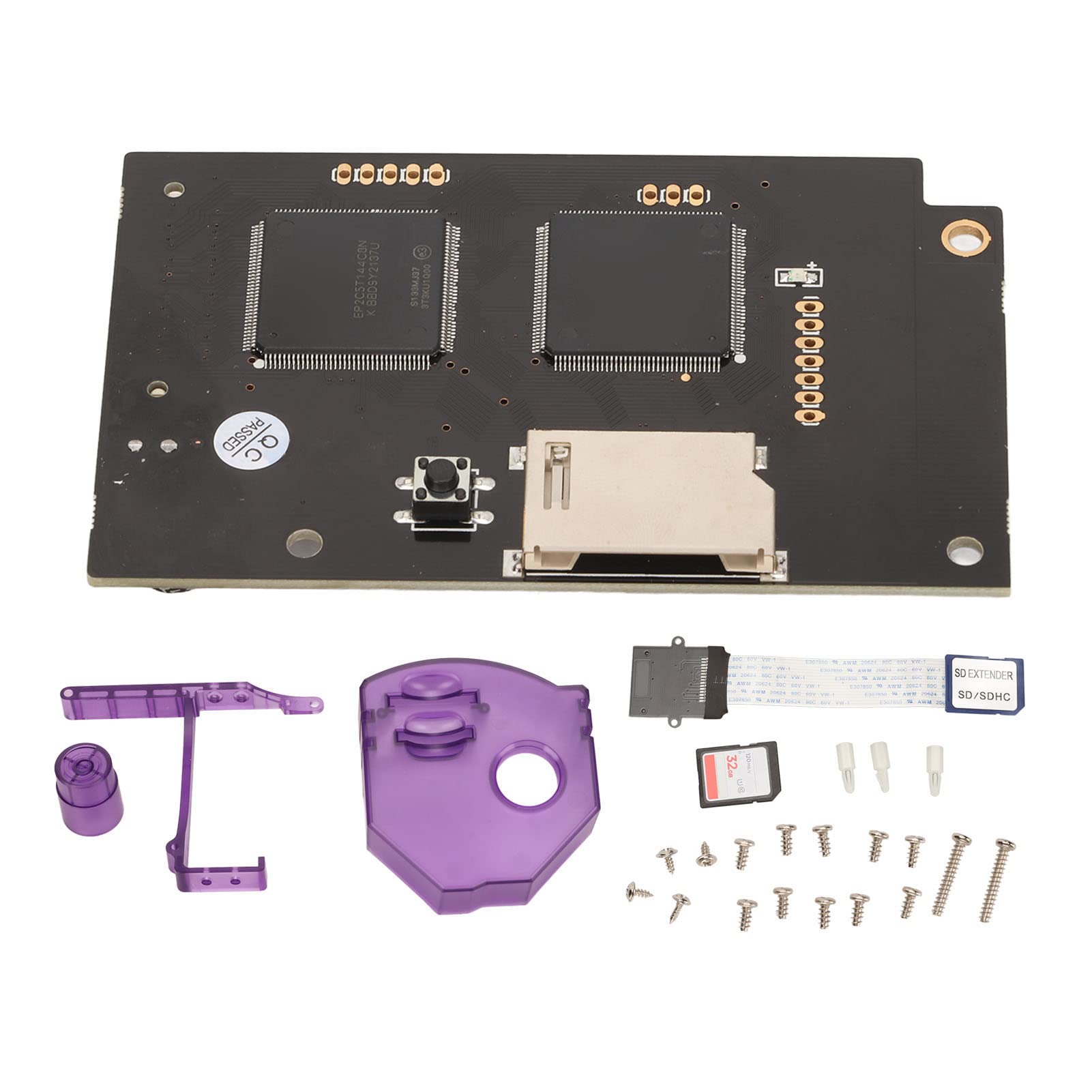 for GDEMU Optical Drive Board with Kit, V5.15b Replacement Optical Drive Simulation Board for Sega Dreamcast VA1 Host, with 32GB SD Card, Good Heat Dissipation