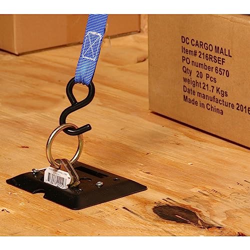 DC Cargo Ratchet Straps 4 Pack 1" x 15' - Tie Down Ratchet Straps Heavy Duty Tie-Downs w/Durable Polyester and Vinyl-Coated S Hooks | Tie Down Cargo Securely in Trucks Trailer, Motorcycle, Kayak