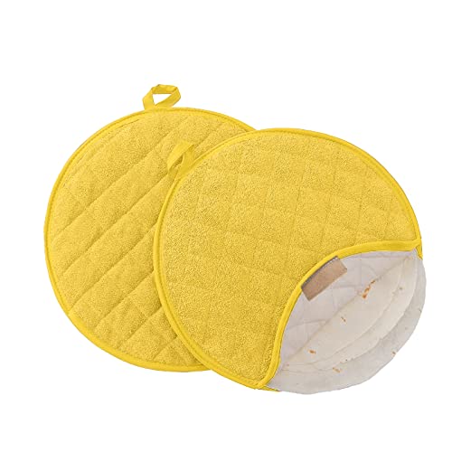 Lifaith ortilla Warmer,Tortilla Server,Pancake Keeper,Size 12ā High Density Fabric Keep Warm,Bag to Keep Food Warm (Yellow) ā¦