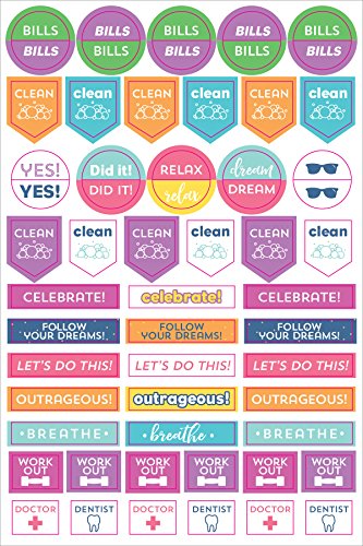 Peter Pauper Press Essentials Weekly Planner Stickers (Set Of 575 Stickers)