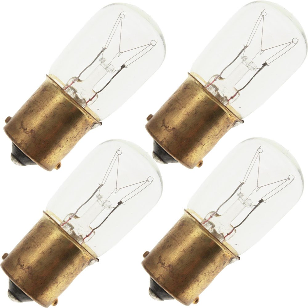 Industrial Performance 10S6/SC 120V, 10 Watt, S6, Bayonet (BA15S) Base Light Bulb (4 Bulbs)