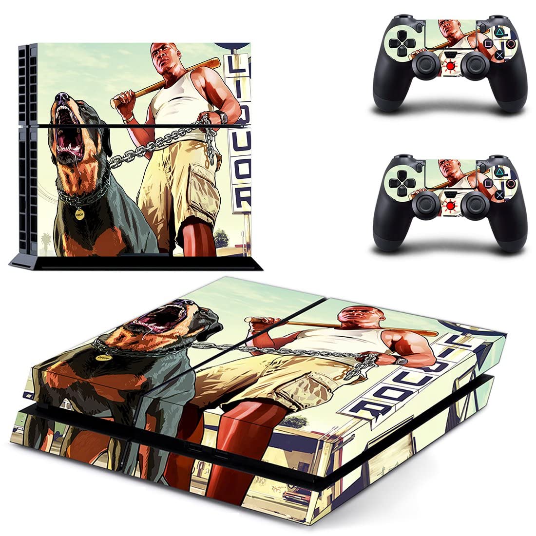 For PS4 NORMAL - Game Grand GTA Theft And Auto PS4 or PS5 Skin Sticker For PlayStation 4 or 5 Console And Controllers Decal Vinyl DUC-5386