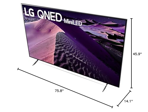 LG QNED85 Series 86-Inch Class QNED Mini-LED Smart TV 86QNED85UQA, 2022 - AI-Powered 4K , Alexa Built-In, Grey