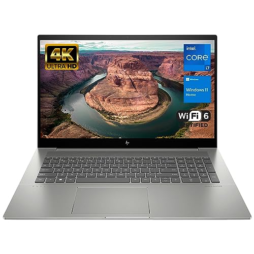 HP 2023 Latest Premium Envy Laptop, 17.3" UHD Display, Intel Core i7-13700H, 32GB RAM, 1TB SSD, Webcam, HDMI, Wi-Fi 6, Backlit Keyboard, Windows 11 Home, Grey