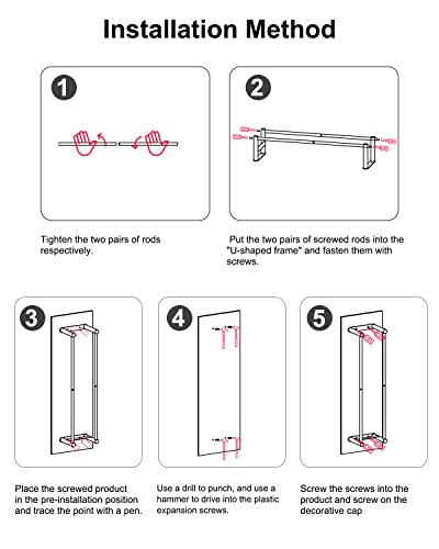 LIVEHITOP Bathroom Wall Towel Rack for Rolled Towels, Stainless Steel Bath Towel Holder, Mounted Folded Metal Towel Storage for Washcloths, Black