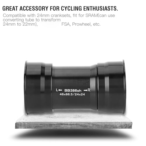 Dilwe Bicycle Bottom Bracket, 24mm Press Fit Bearing Bottom Brackets for Cranksets Mountain Road Bike Cycling Accessory